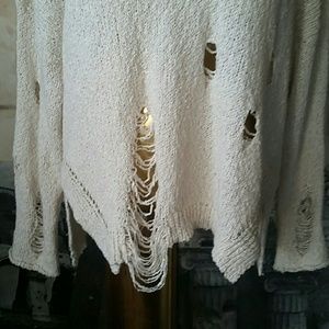 Sweaters | Distressed Oversized Sweater | Poshmark